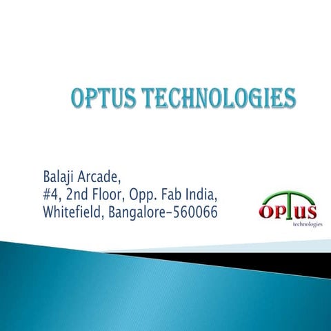 Optus technologies | PPT