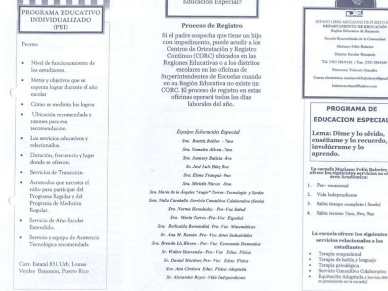 Opusculo educ. especial