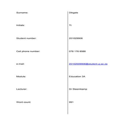 Opv assignment | DOCX