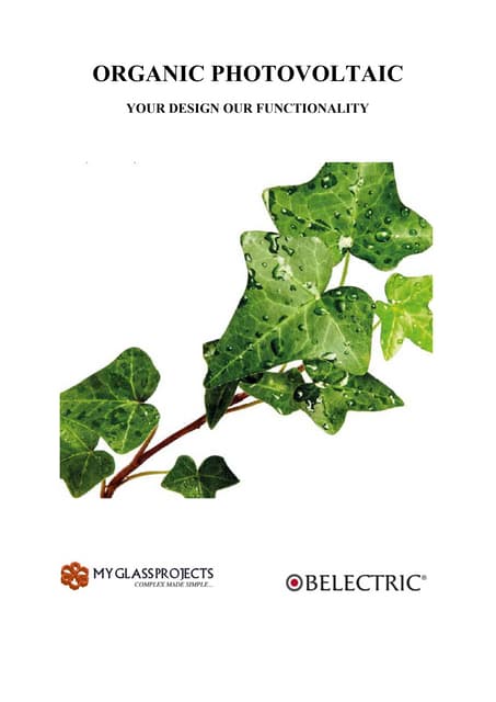 Ohl Energy - Technical advances in solar cell and solar panel ...