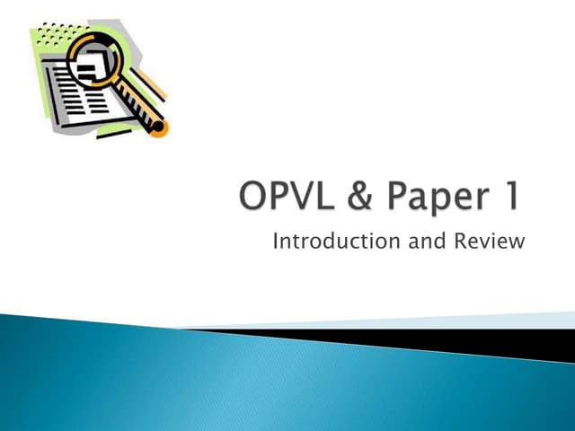 IB History OPVL Chart | PDF