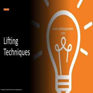 Proper Lifting Techniques | PPTX