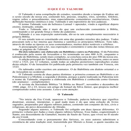 O que é o Talmude | PDF