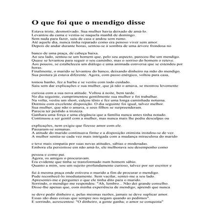O que o mendigo me disse | PPSX