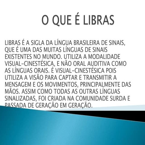 O que é_libras | PPTX