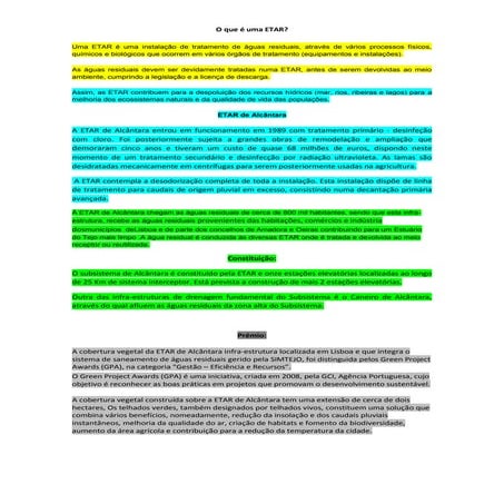 O que é uma etar | DOCX