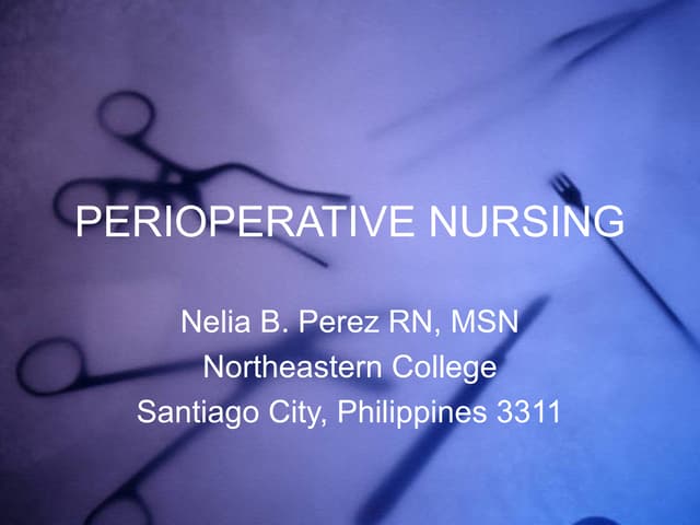 Pre operative checklist | PPTX