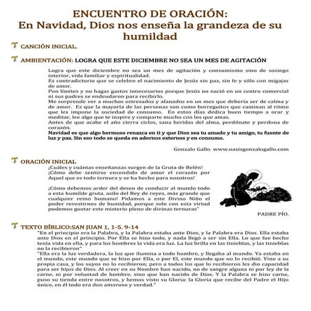 Oración de navidad 2017 | PDF