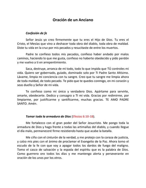 Oración para romper maldiciones impuestas | PDF
