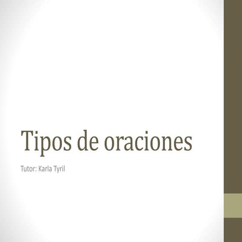 Oraciones | PPTX