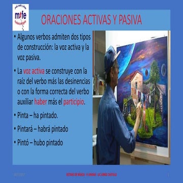Oraciones activas y pasiva | PPTX