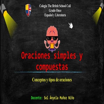 Ejemplos De Oraciones Simples Y Compuestas Para Nios De Primaria