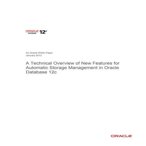 Oracle 12c-asm-overview | PDF