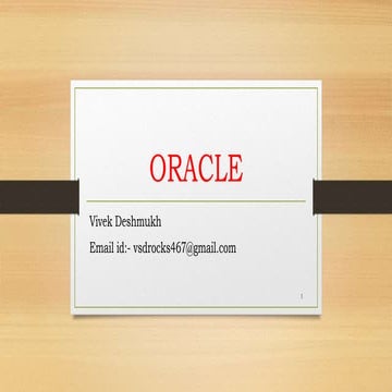 Everything You want to know About Oracle Corporation | PPTX