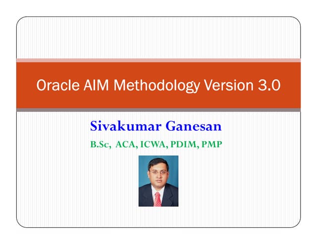 Oracle A.I.M. Methodology Documentation | DOCX