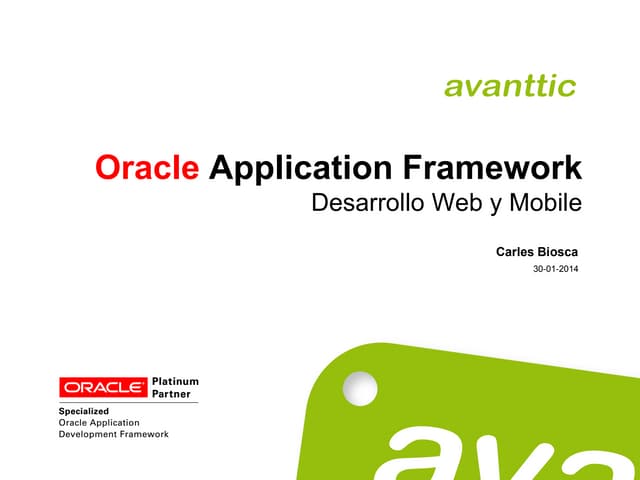 Oracle Application Framework Ppt