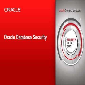 Oracle Database Security Ppt 