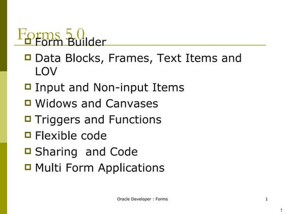 Oracle Forms Creation-List of Values (LOV) | PPT Oracle Forms Creation-List of Values (LOV) | PPT