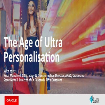 Oracle: Age of Ultra-personalisation | PPT