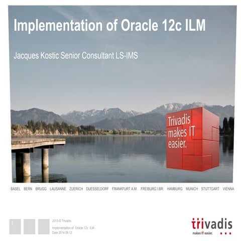 Oracle 12c ilm_customer_experience | PPT | Free Download