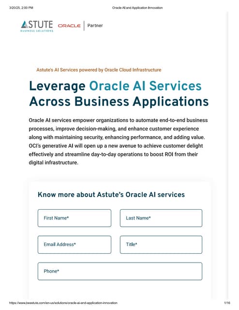 Ai For Cost Efficiency And Streamlined Operationspdf