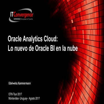 Moving OBIEE to Oracle Analytics Cloud | PDF