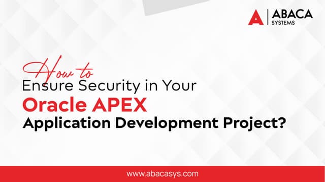 Oracle Apex Application Development Services Ppt