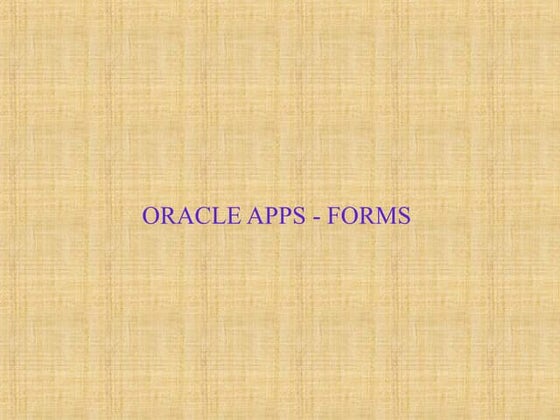 Oracle Forms Creation List Of Values Lov Ppt Computing