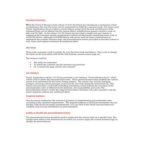 Oracle Apps Forms Personalization Oracle Documents Pdf