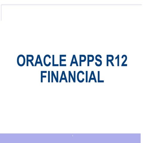 Oracle Apps Ppt Oracle Apps Oracle Finance Ppt
