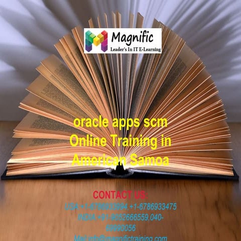 Oracle Apps Scm Online Training In American Samoa Ppt