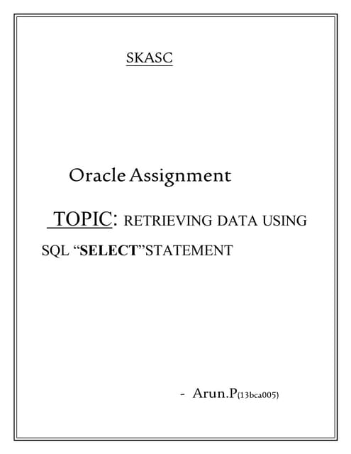 Sql Structured Query Language Introduction Ppt