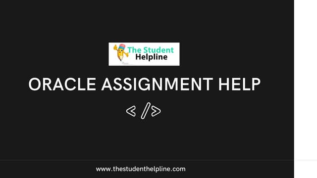 Oracle Assignment Help Ppt