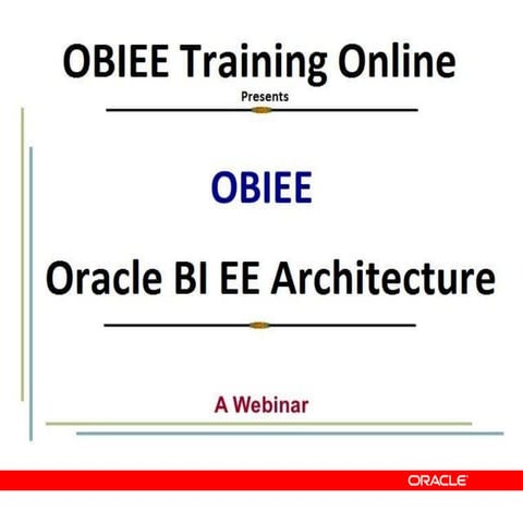 Oracle Bi Ee Architecture Ppt