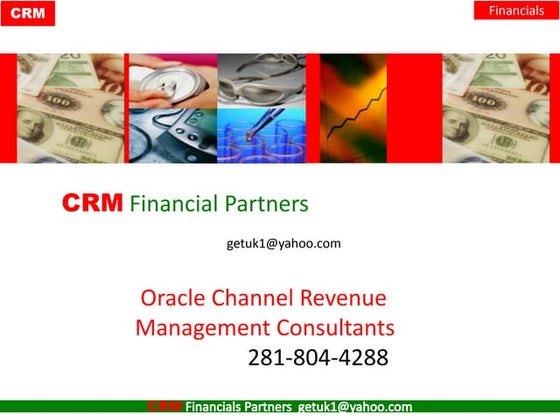ORACLE EBUSINESS: ORACLE CHANNEL REVENUE MANAGEMENT CRM | PPTX ...