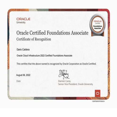 Oracle Certified Foundations Associate | PDF