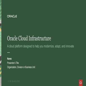 Oracle Cloud Infrastructure Overview Deckpptx 1931