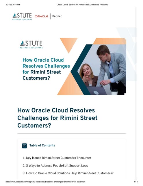 Oracle Cloud Managed Service and Velocity Partner | PDF