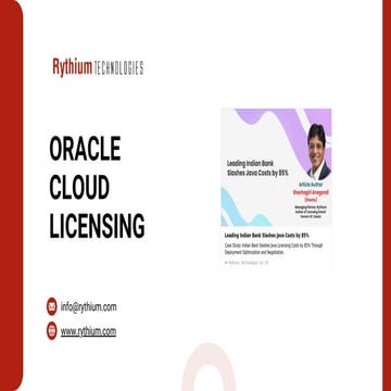 Unlock Oracle BYOL Benefits with Rythium Technologies | PPT