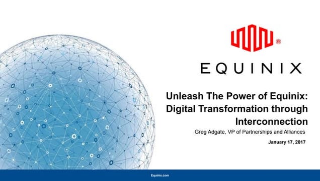 Equinix Customer Presentation Ppt