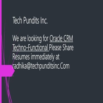 Oracle Crm Ppt