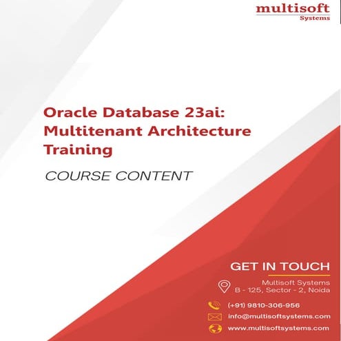 Oracle Database 23ai Multitenant Architecture - MS PPT.pdf