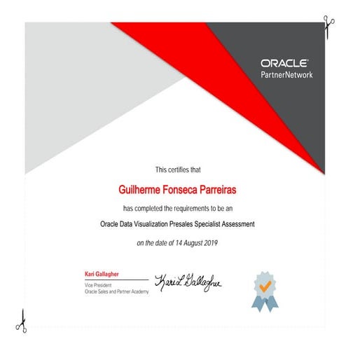 Oracle Data Visualization Pre Sales Specialist Ppt 