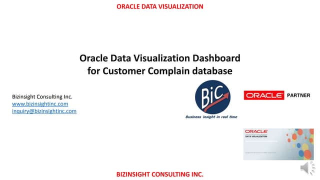 Oracle data Visualization(Components) | PPT Oracle data Visualization(Components) | PPT