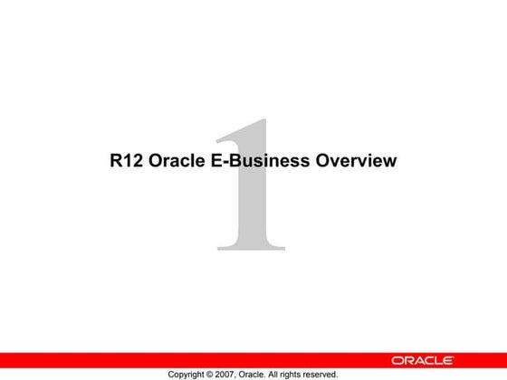 Oracle Financials R12 - GL STEP 1 - Chart Of Accounts | PDF | Business ...