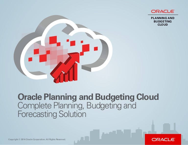 Oracle Planning and Budgeting Cloud Service