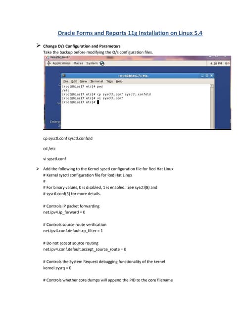 Oracle Forms And Reports 11g Installation On Linux Docx 1891