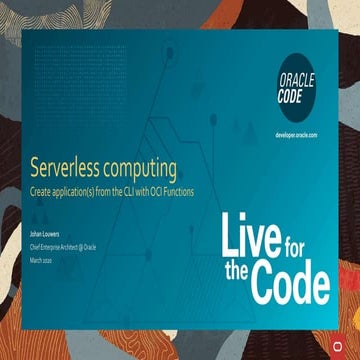 Oracle Cloud Native Functions Create Application From Cli Ppt 1871