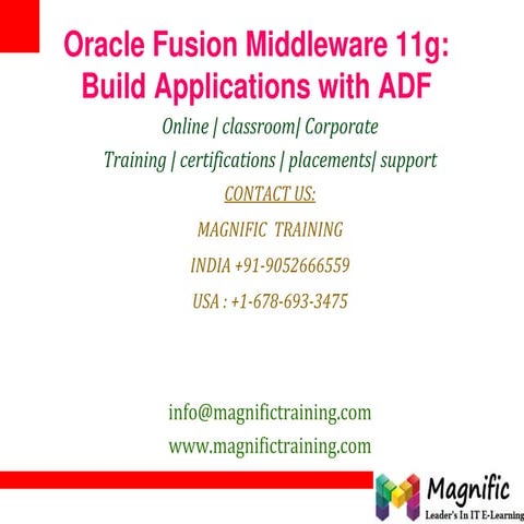 Oracle Fusion Middleware 11g Build Applications With Adf Ppt 0016