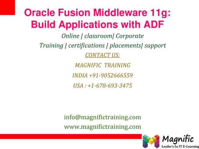 Oracle Fusion Middleware 11g Build Applications With Adf Ppt 0016